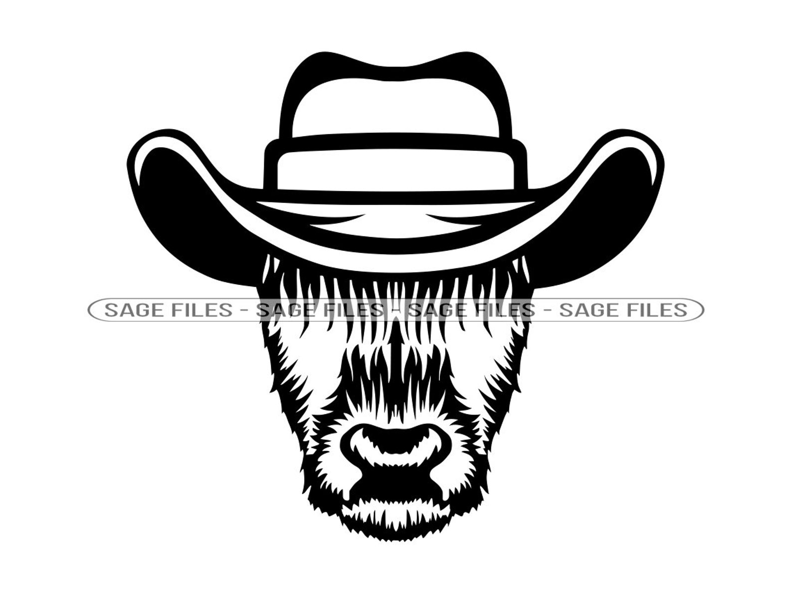 Yak in Cowboy Hat Svg Yak Svg Cowboy Svg Yak Dxf Yak Png - Etsy