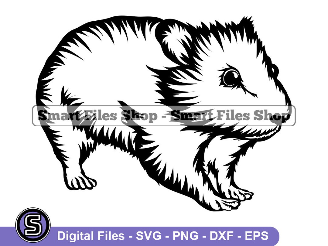 Hamster #5 SVG, Hamster SVG, Pet Svg, Hamster Dxf, Hamster Png, Hamster ...
