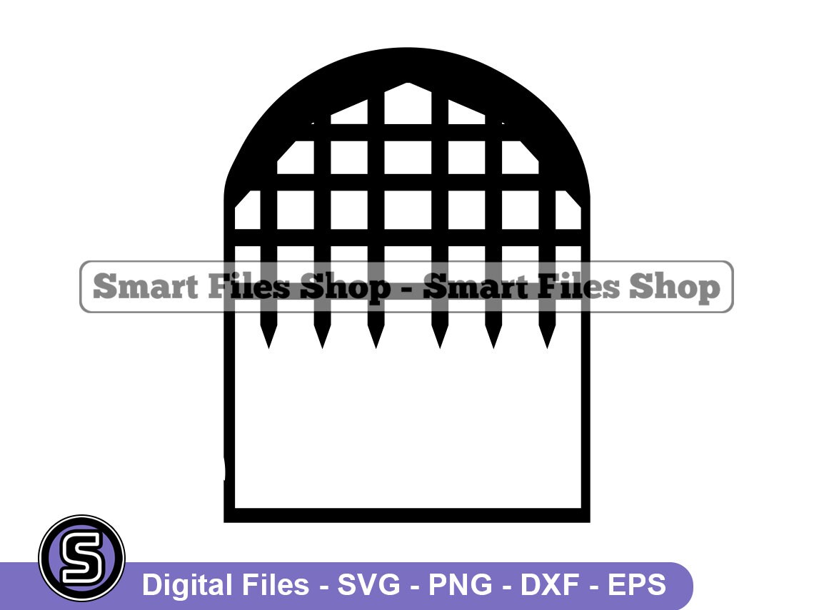 Castle Gate Svg Castle Svg Fortress Svg Castle Gate Dxf - Etsy