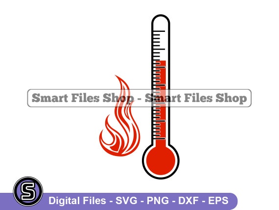 Hot Temperature Svg Heat Svg Summer Svg Heat Dxf Heat Png | Etsy