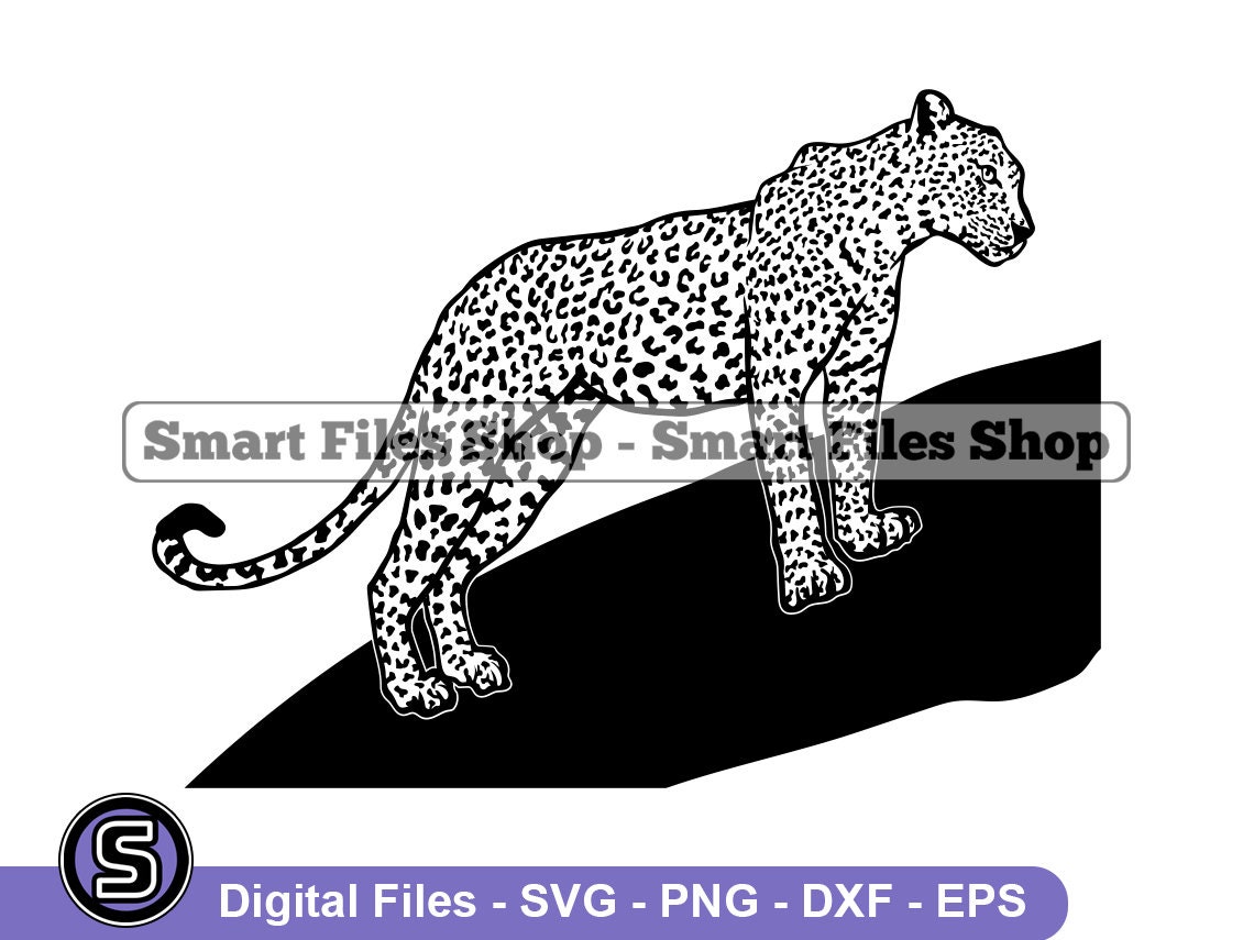 Leopard Svg Leopard Svg Leopard Dxf Leopard Png Leopard | Etsy