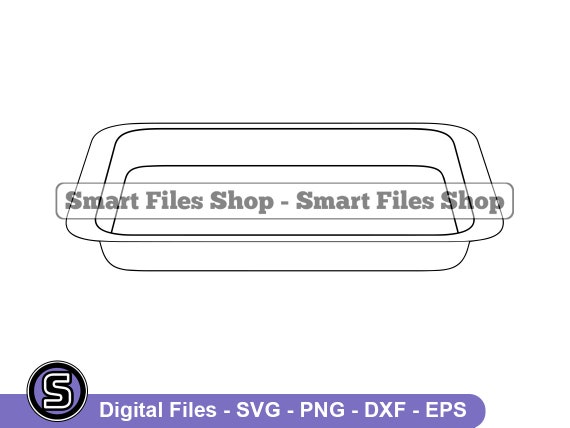 Baking Tray Outline Svg Baking Svg Baking Dxf Baking Png - Etsy