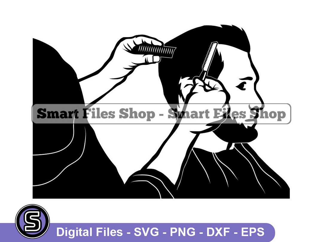 Barber Svg, Haircut Svg, Barber Shop Svg, Hair Stylist Svg, Barber Dxf ...