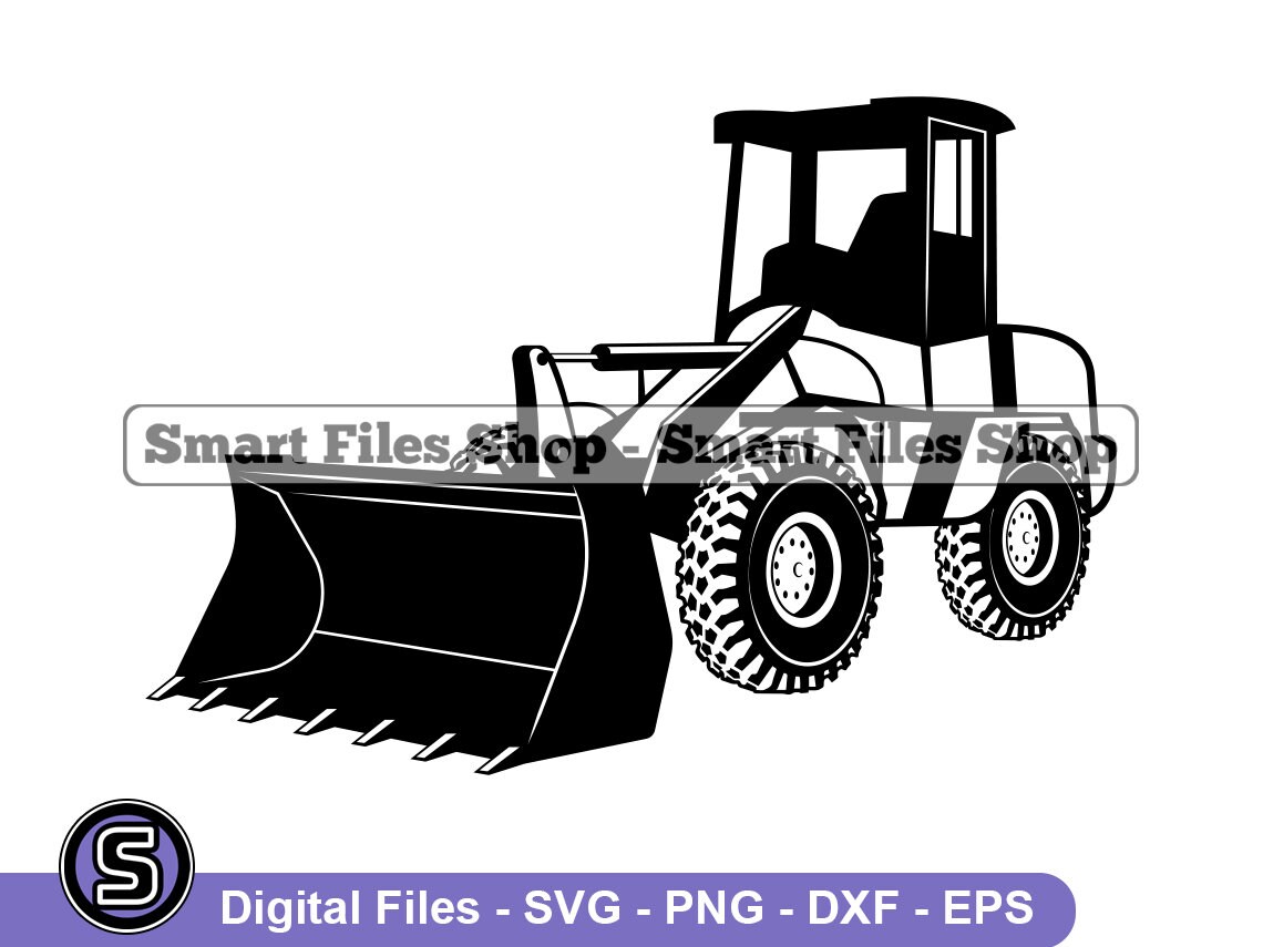Wheel Loader 2 Svg Wheel Loader Svg Wheel Loader Dxf Wheel | Etsy