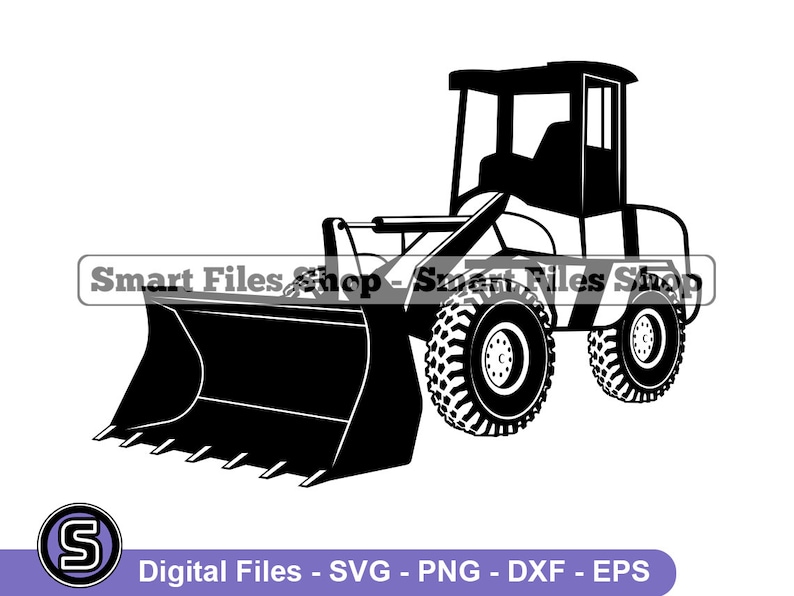Wheel Loader 2 Svg Wheel Loader Svg Wheel Loader Dxf Wheel | Etsy