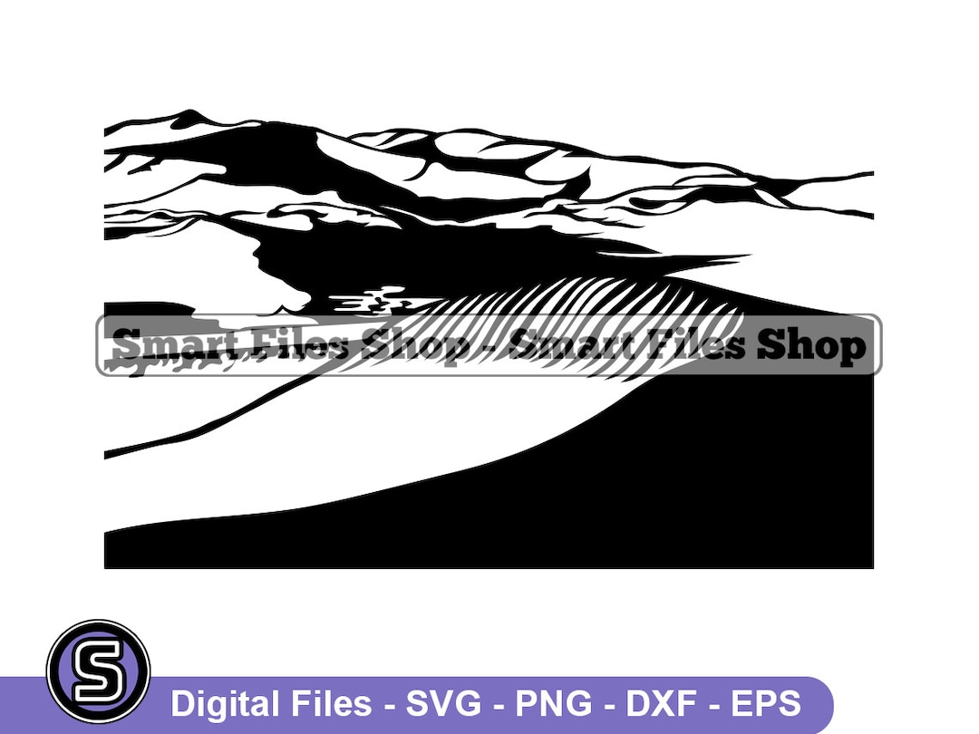 Sand Dunes SVG, Desert Svg, Sahara Desert Svg, Sand Dunes Dxf, Sand ...