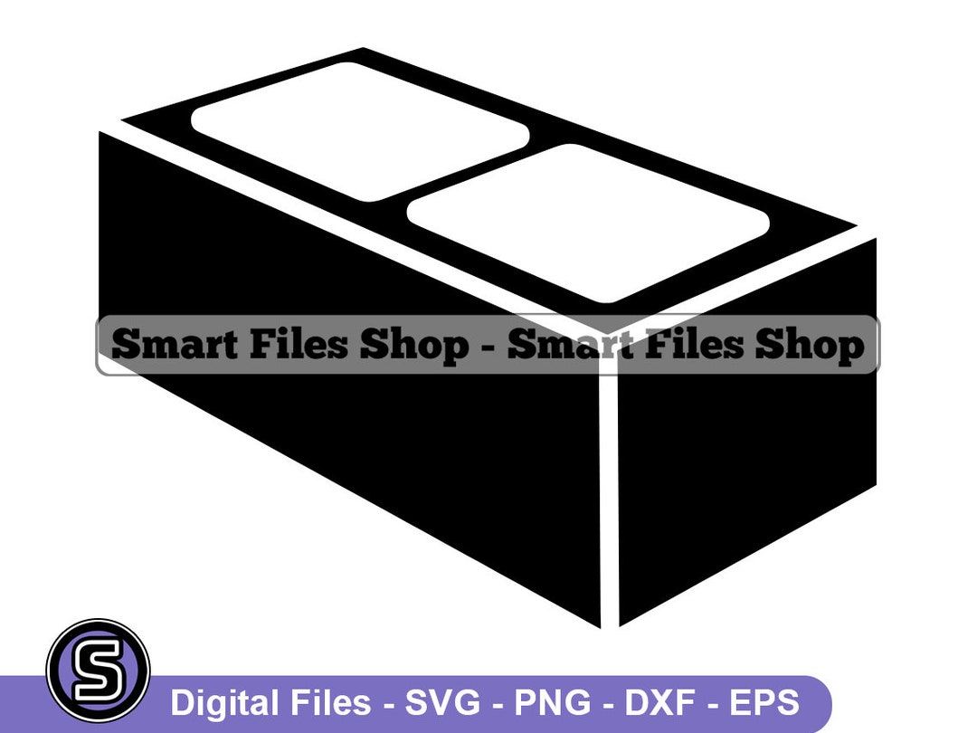 Concrete Building Block 2 SVG, Brick Svg, Contractor Svg, Building Svg ...