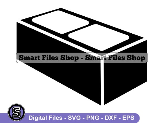 Concrete Building Block 2 SVG Brick Svg Contractor Svg | Etsy