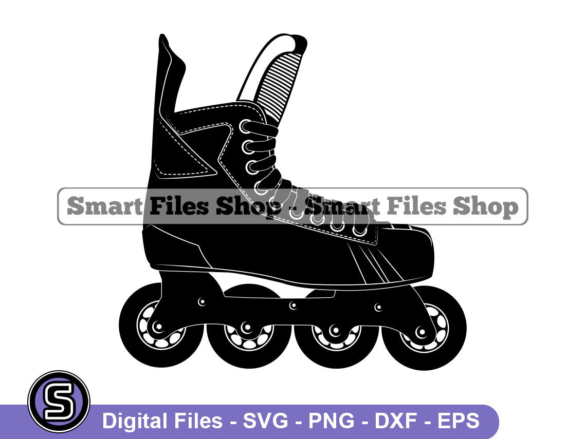 Inline Scates #2 Svg, Roller Blades Svg, Roller Skates Svg, Inline ...