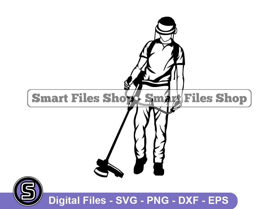 Landscaping Worker Svg Landscaper SVG Landscaping Svg - Etsy