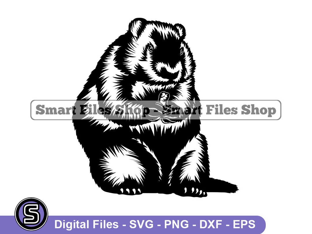 Groundhog Svg, Woodchuck Svg, Groundhog Dxf, Groundhog Png, Groundhog ...