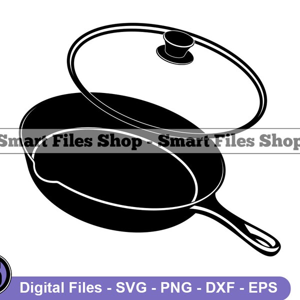 Cast Iron Skillet Svg - Etsy Norway