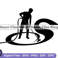 Man Cleaning Svg, Man Cleaing Silhouette, Cleaner Cut File, Dxf, Png - Etsy