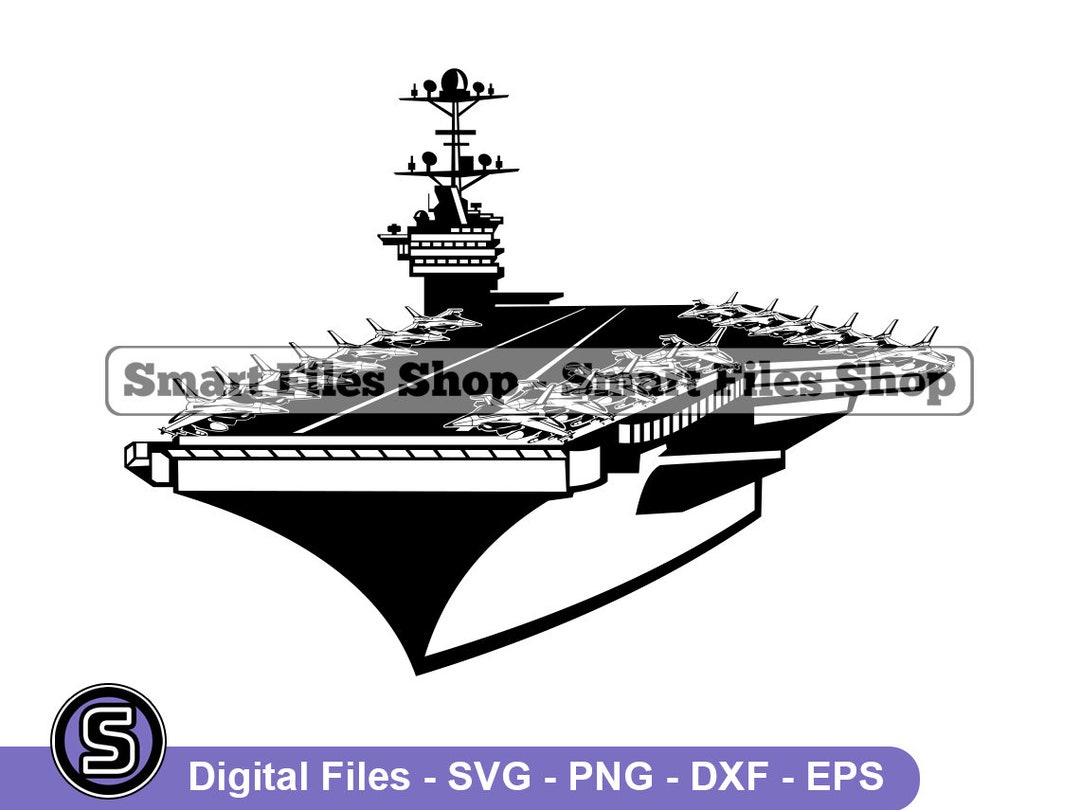 Aircraft Carrier #4 Svg, Aircraft Carrier Svg, Navy Svg, Aircraft ...
