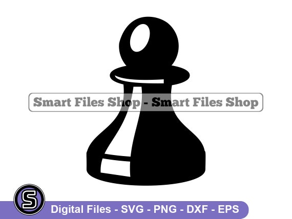 Chess Piece Pawn Svg Chess Svg Board Game Svg Pawn Dxf | Etsy