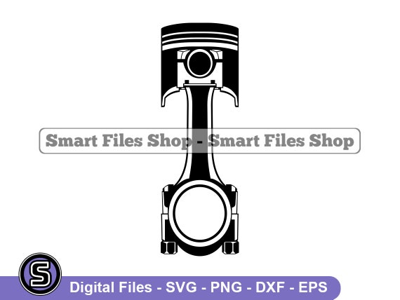 Piston Svg Engine Piston Svg Mechanic Svg Piston Dxf - Etsy