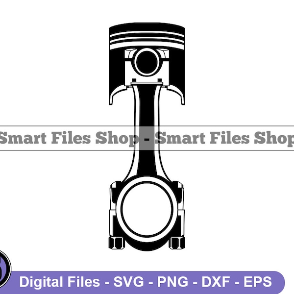 Engine Piston Svg - Etsy