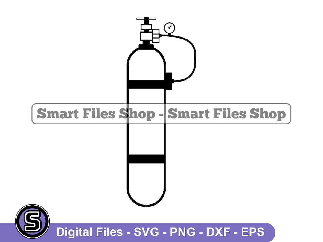 Scuba Diving Oxygen Tank SVG, Scuba Diving Svg, Scuba Diving Dxf, Scuba ...