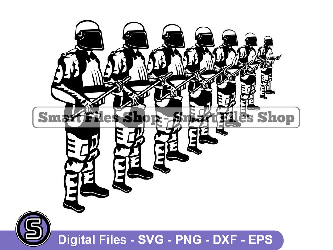 Riot Police #2 Svg, Riot Police Svg, Police Svg, Riot Police Dxf, Riot ...