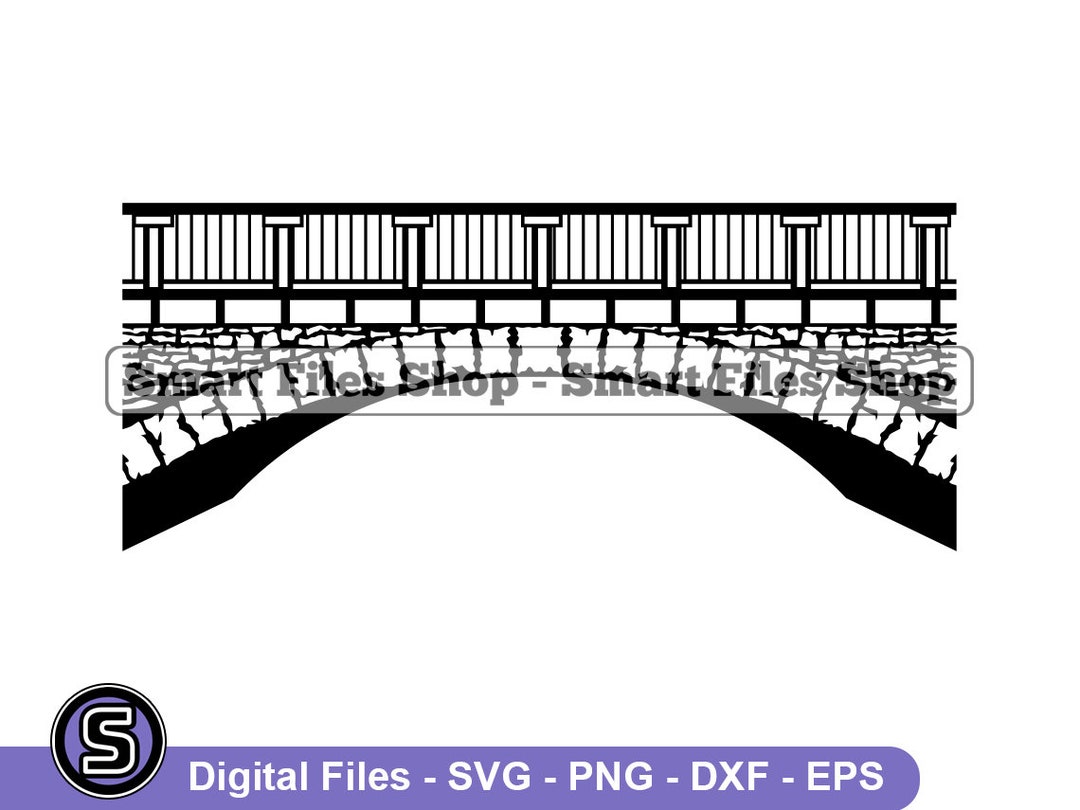 Stone Bridge Svg, Bridge Svg, Stone Bridge Dxf, Stone Bridge Png, Stone ...
