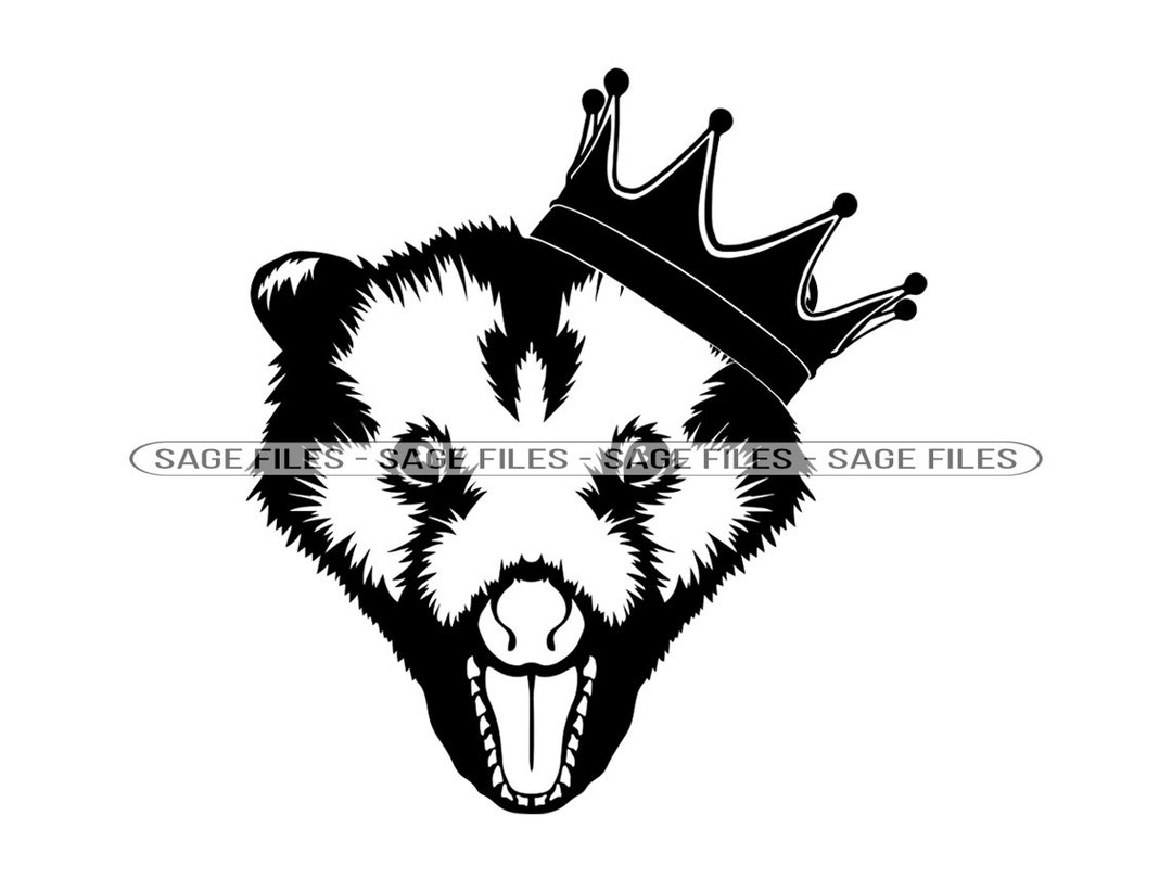 Opossum in Crown #2 SVG, King Opossum SVG, Opossum Svg, Opossum Dxf ...