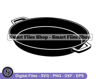 Iron Skillet Clipart - Etsy