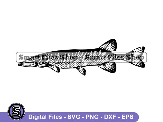 Redfin Pickerel Svg Fish Svg Fishing Svg Fishing Dxf | Etsy