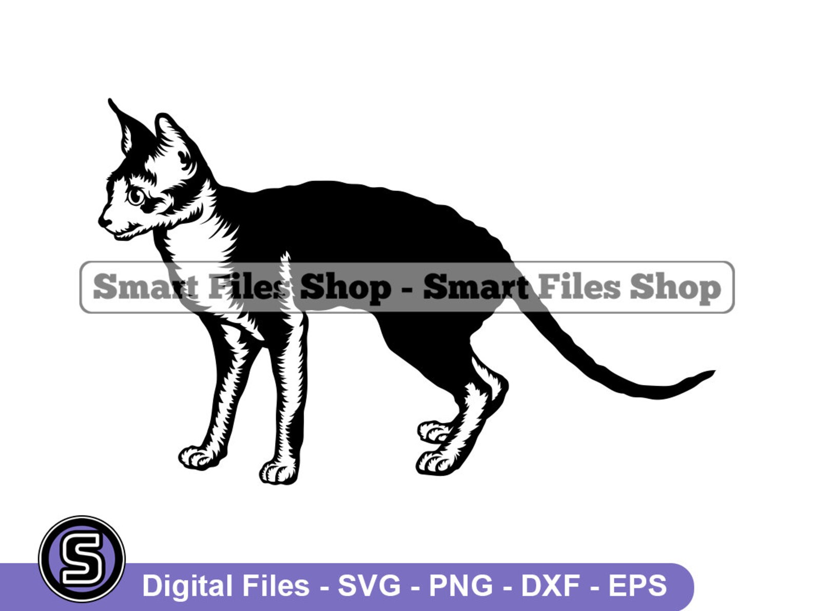 Cornish Rex Cat Svg, Cat Svg, Pet Svg, Cornish Rex Cat Dxf, Cat Png ...