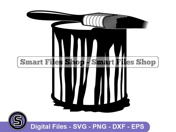 Paint Brush and Paint 3 Svg Painting Svg Paint Svg Paint - Etsy