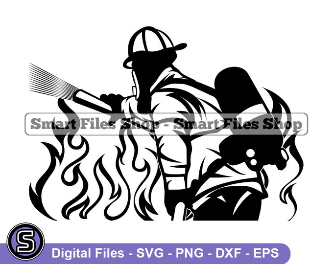 Firefighter 2 Svg, Firefighter Svg, Fireman Svg, Firefighter Png ...