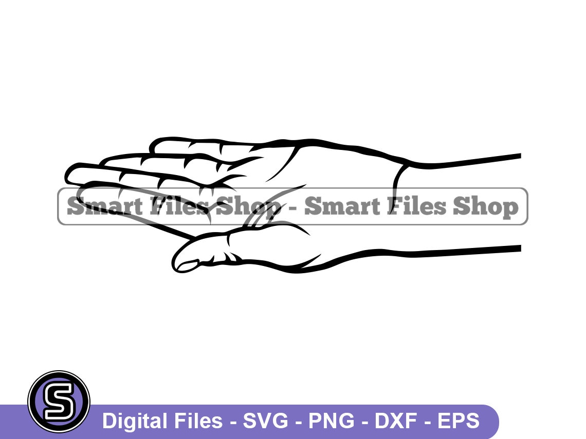 Open Hand Svg Hand Svg Open Hand Dxf Hand Png Hand | Etsy