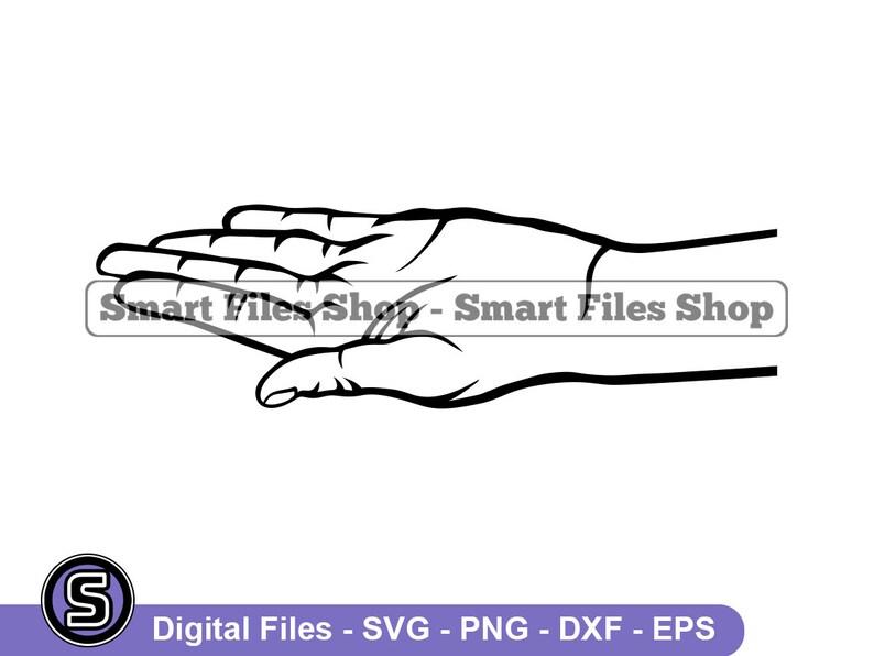 Open Hand Svg, Hand Svg, Open Hand Dxf, Hand Png, Hand Clipart, Hand ...