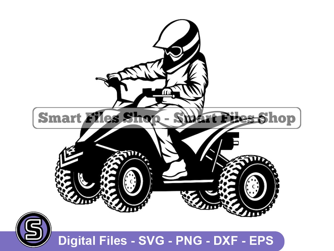 4 Wheeler Svg 4, ATV Svg, 4 Wheeler Svg, Quad Bike Svg, Extreme Sports ...