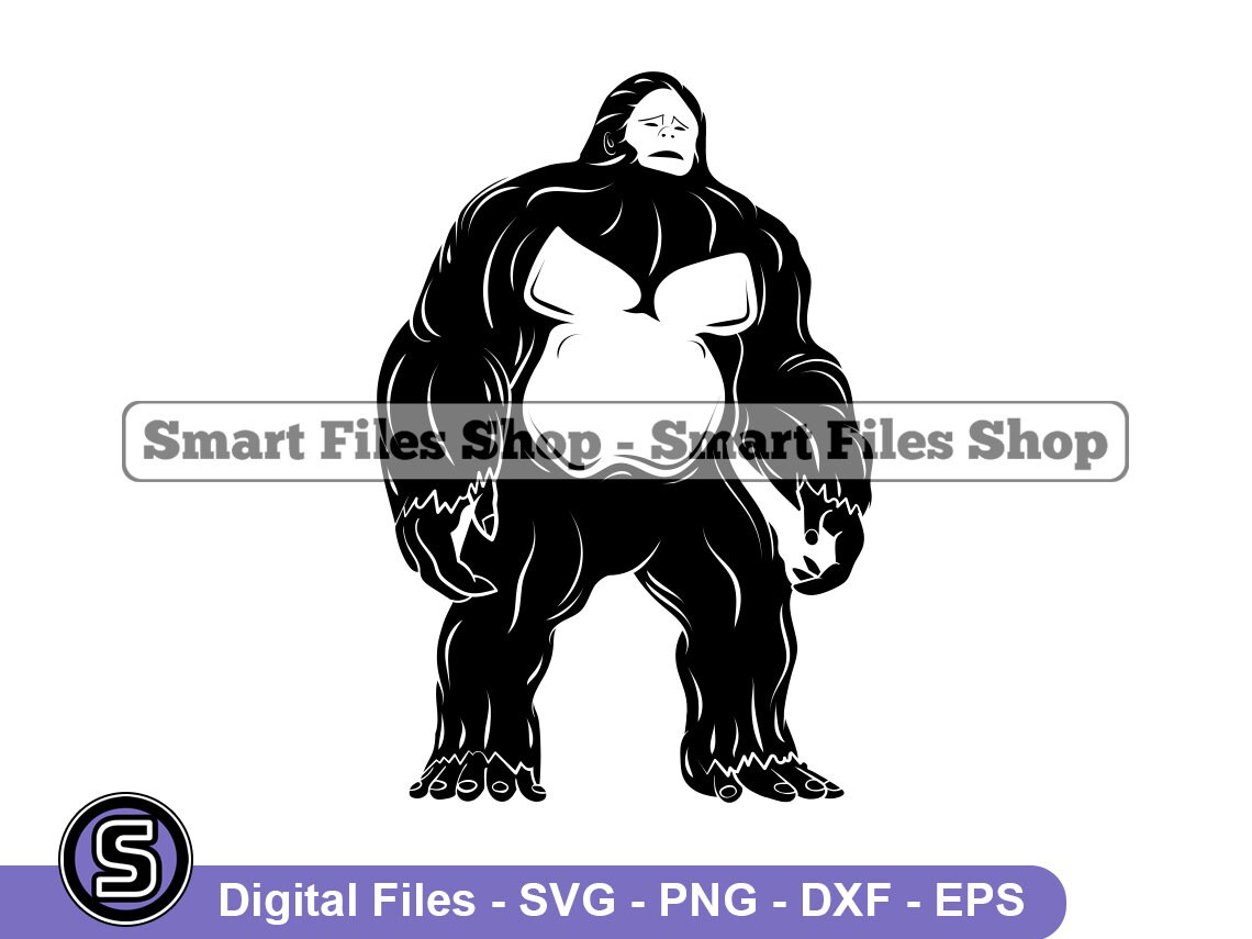 Bigfoot Svg Sasquatch Svg Bigfoot Dxf Bigfoot Png Bigfoot | Etsy