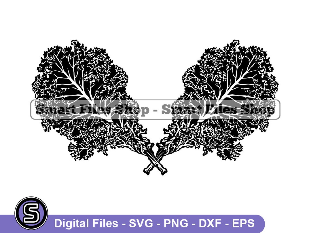 Kale Logo SVG, Kale SVG, Vegetables Svg, Healthy Svg, Kale Dxf, Kale ...