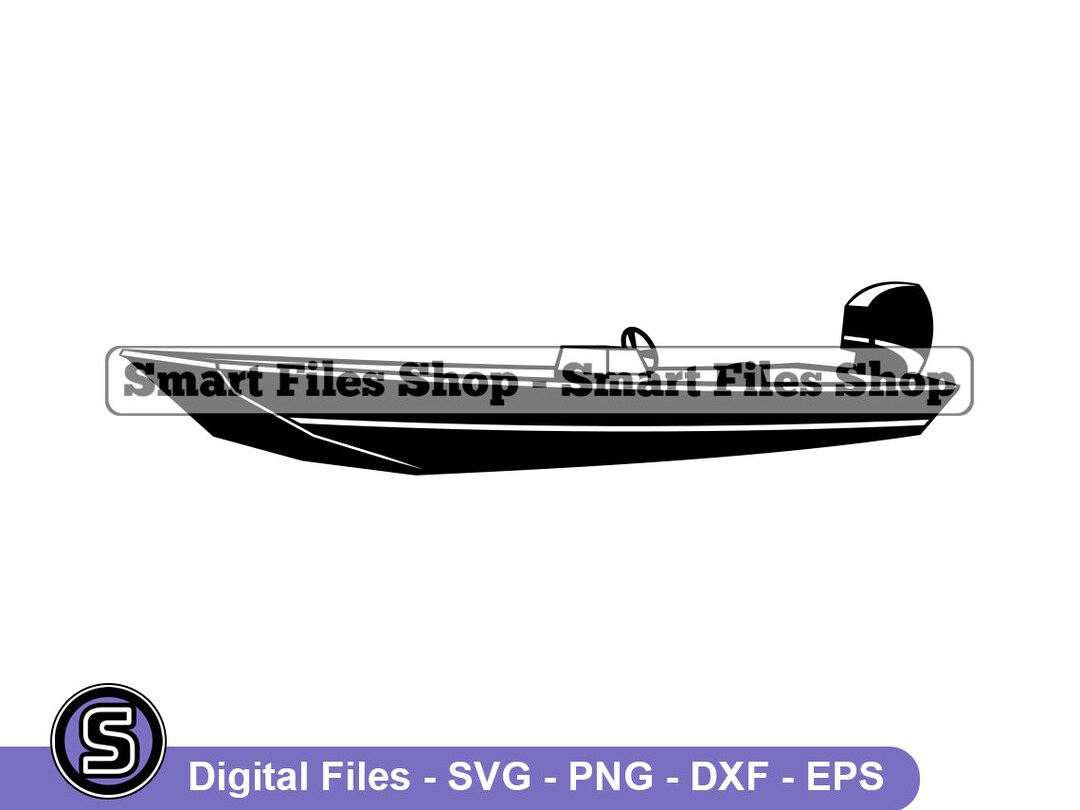 Jon Boat #2 Svg, Motor Boat Svg, Boat Svg, Jon Boat Dxf, Ironworker Png ...