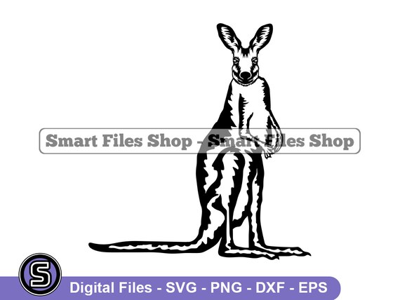 Kangaroo 2 SVG Kangaroo SVG Animals Svg Kangaroo Dxf | Etsy