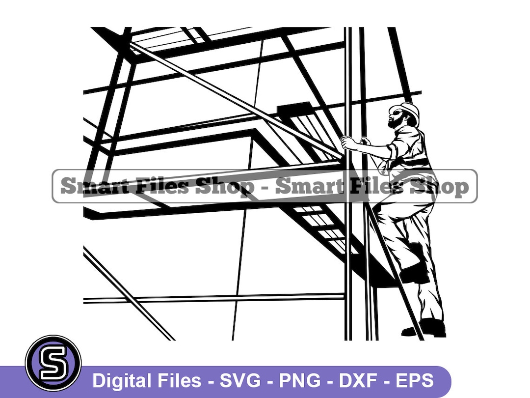 Scaffolding #4 Svg, Scaffold Svg, Staging Svg, Scaffolding Dxf ...