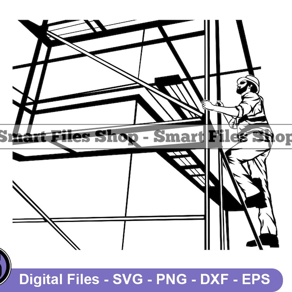 Scaffold Svg Etsy