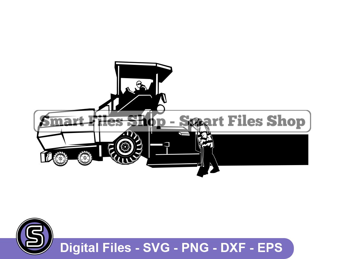 Asphalt Paver 5 Svg Heavy Equipment Svg Contractor Svg - Etsy Australia