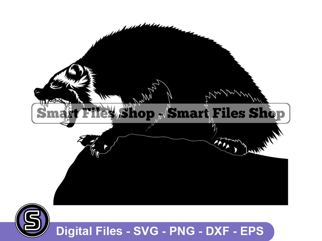 Wolverine #2 SVG, Wolverine SVG, Animals Svg, Wolverine Dxf, Wolverine ...