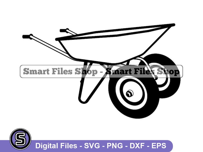Wheelbarrow Svg, Wheelbarrow Svg, Wheelbarrow Dxf, Wheelbarrow Png ...
