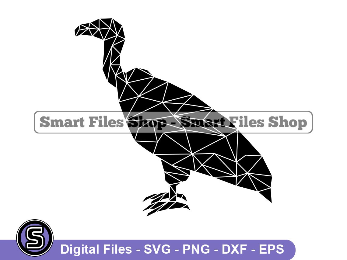 Geometric Vulture Svg Vulture Svg Geometric Animals Svg - Etsy