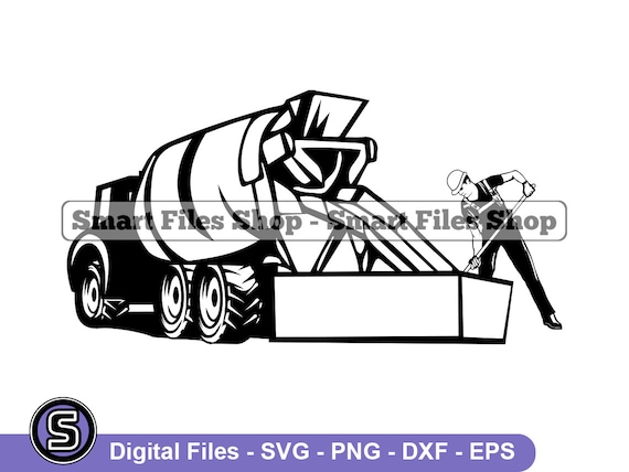Heavy Cement Truck Svg Heavy Cement Truck Svg Heavy - Etsy