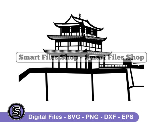 Chinese Castle Svg Chinese Fortress Svg Chinese Architecture | Etsy