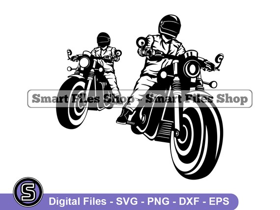 Motorcycle Riders 2 SVG Motorcycle SVG Biking Svg | Etsy
