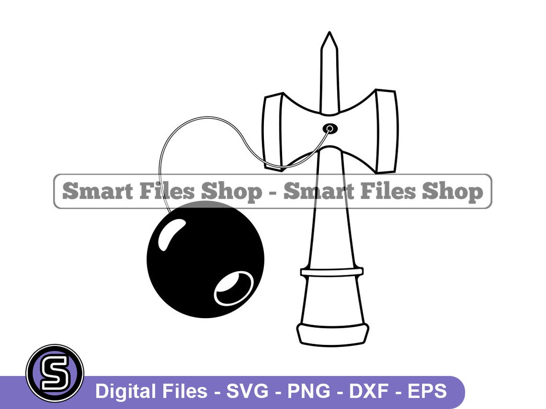 Kendama Svg, Japanese Toy Svg, Skill Toy Svg, Kendama Dxf, Kendama Png ...