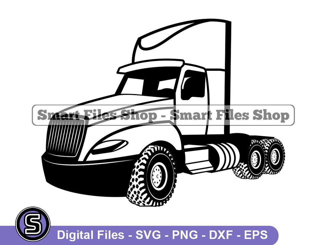 Day Cab #3 Svg, Truck Svg, Trucker Svg, Trucking Svg, Day Cab Dxf, Day ...