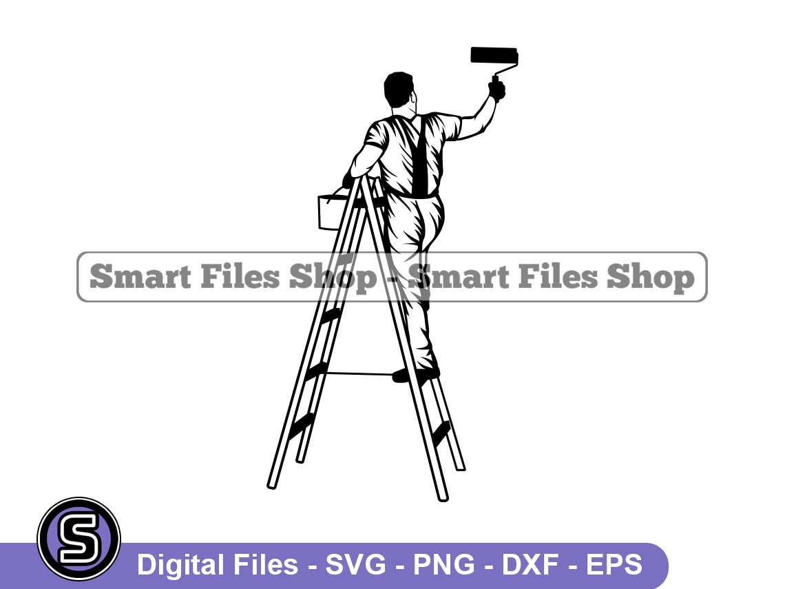 Painter Svg Painting Svg Home Renovation Svg Painter Dxf - Etsy