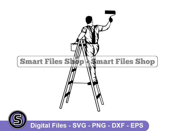 Painter Svg Painting Svg Home Renovation Svg Painter Dxf - Etsy